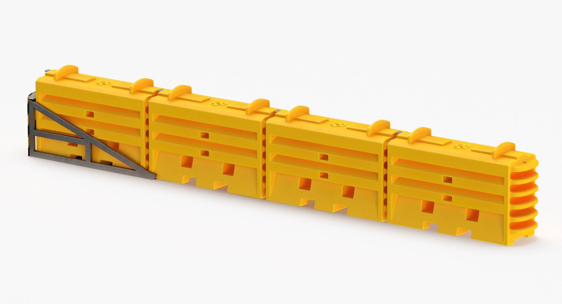 3D Crash Cushions 3 Clean And Dirty - TurboSquid 1913264