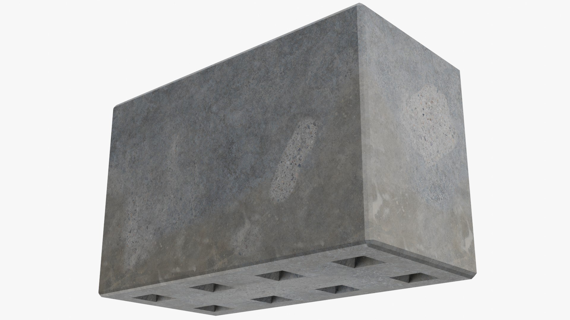 3D Modular Concrete Barrier Block 4x2 - TurboSquid 2266883