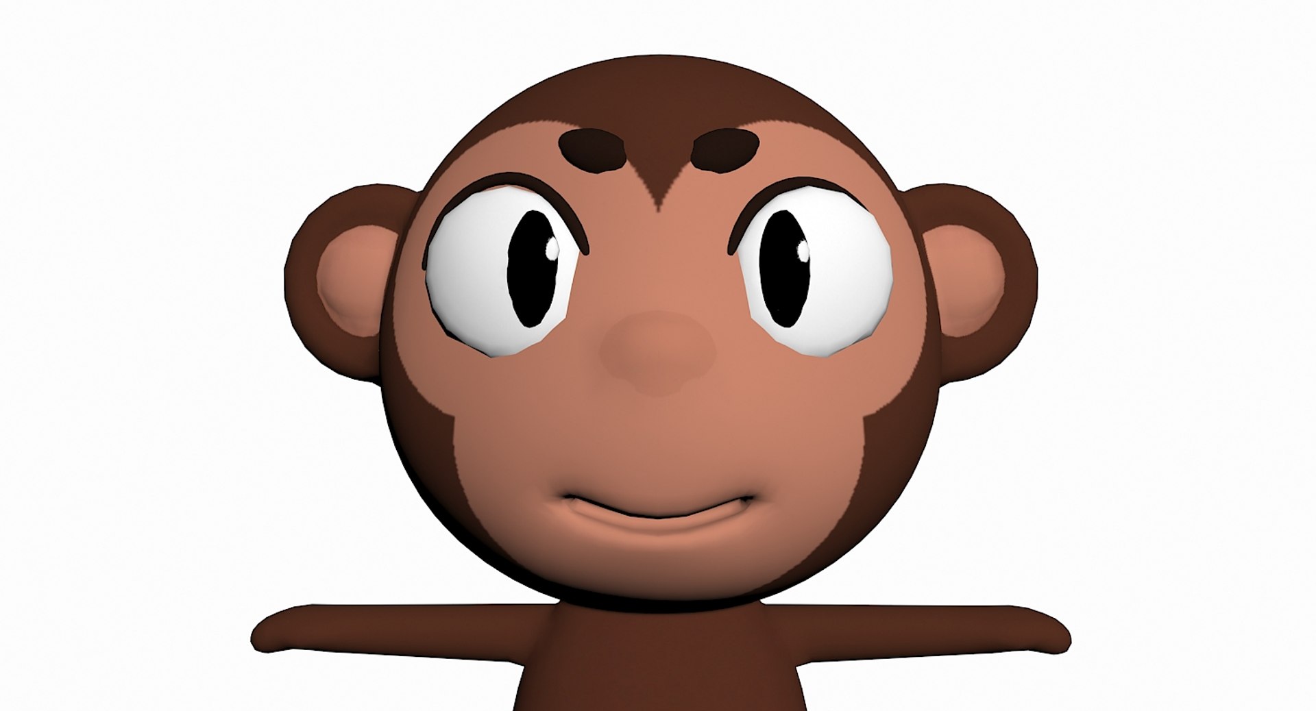 Cartoon Toon Monkey Model - TurboSquid 1399861