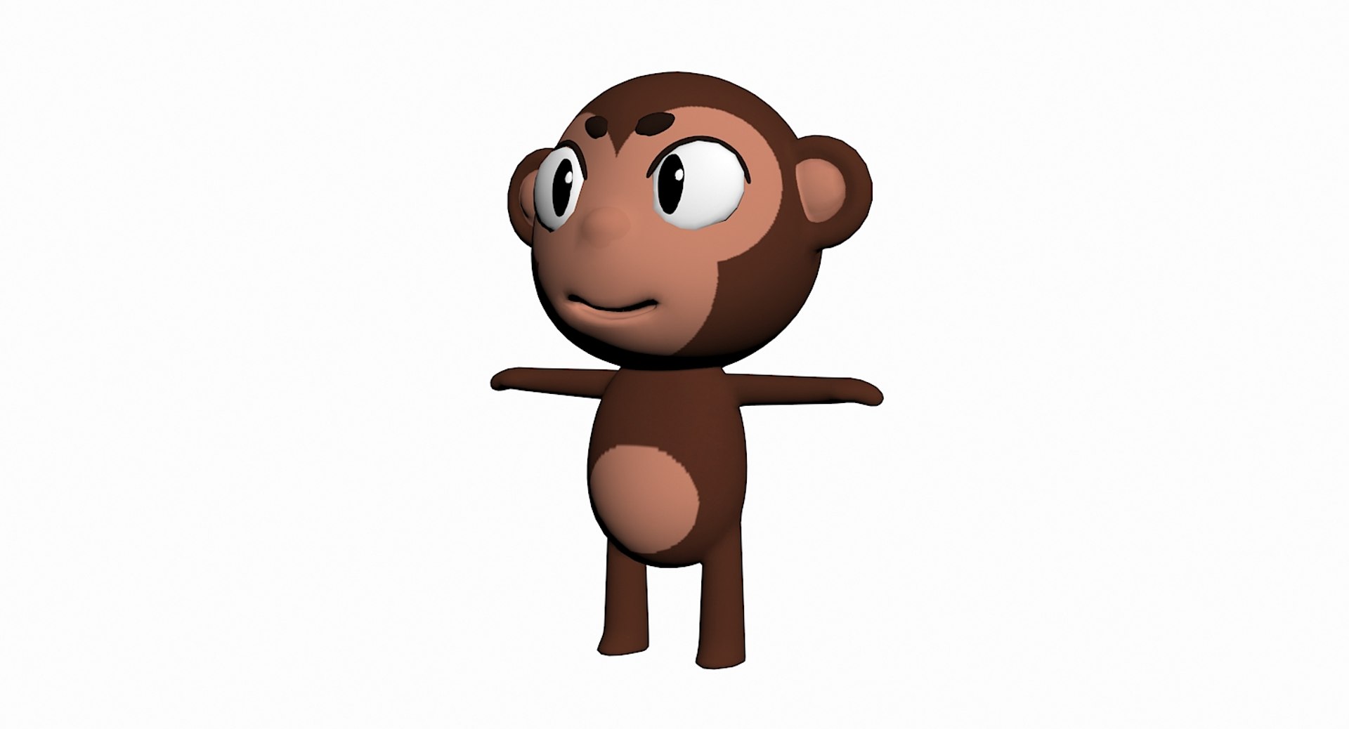 Cartoon Toon Monkey Model - TurboSquid 1399861