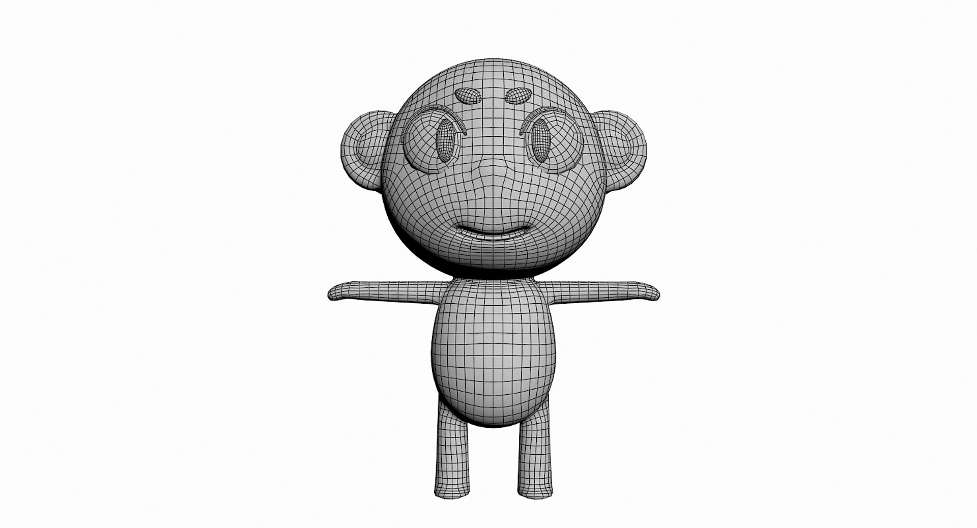 Cartoon Toon Monkey Model - TurboSquid 1399861