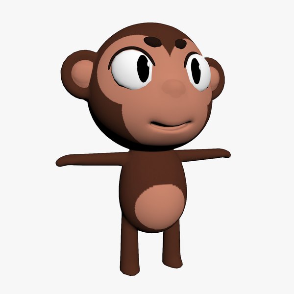 Cartoon toon monkey model - TurboSquid 1399861