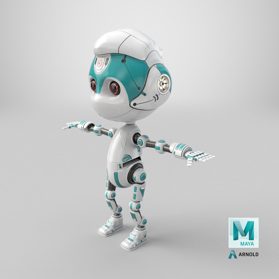 3D White Robot Model - TurboSquid 2272979