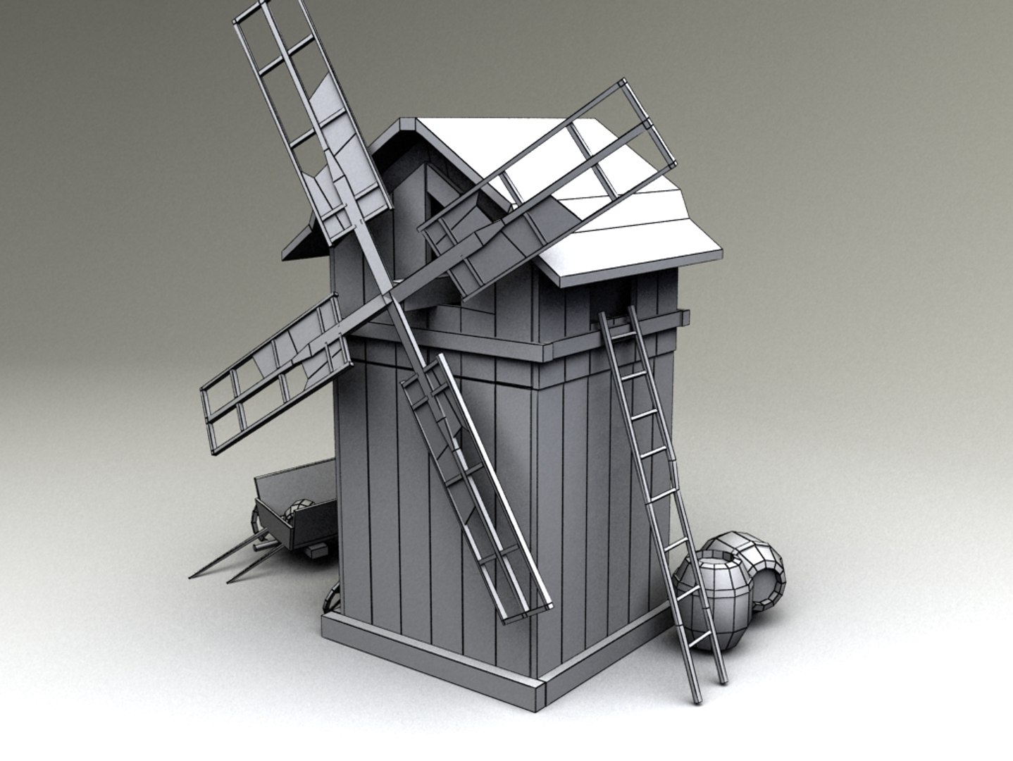 3d Model Wind Windmill