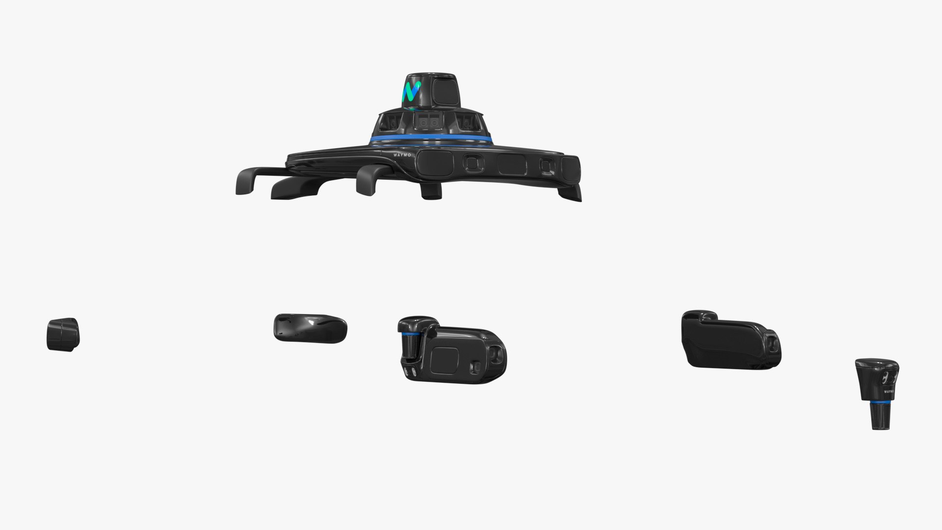 3D Waymo Lidar And Radar Kit For Driverless Cars Black - TurboSquid 2413189