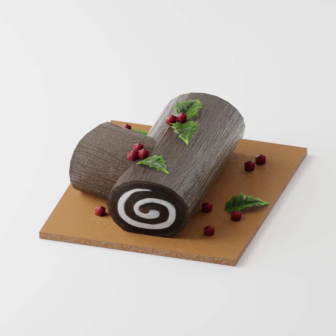 3D log cake - TurboSquid 1483517