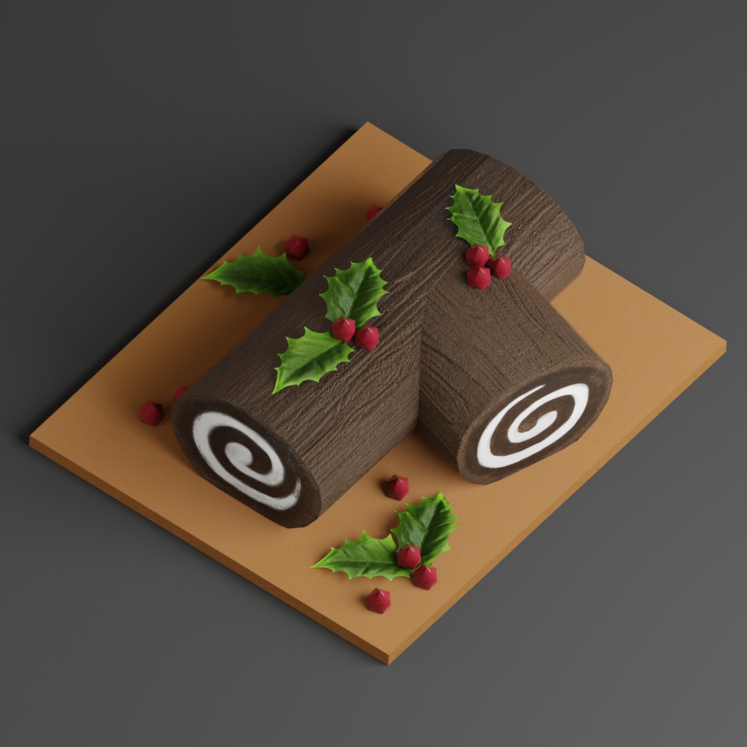 3D log cake - TurboSquid 1483517