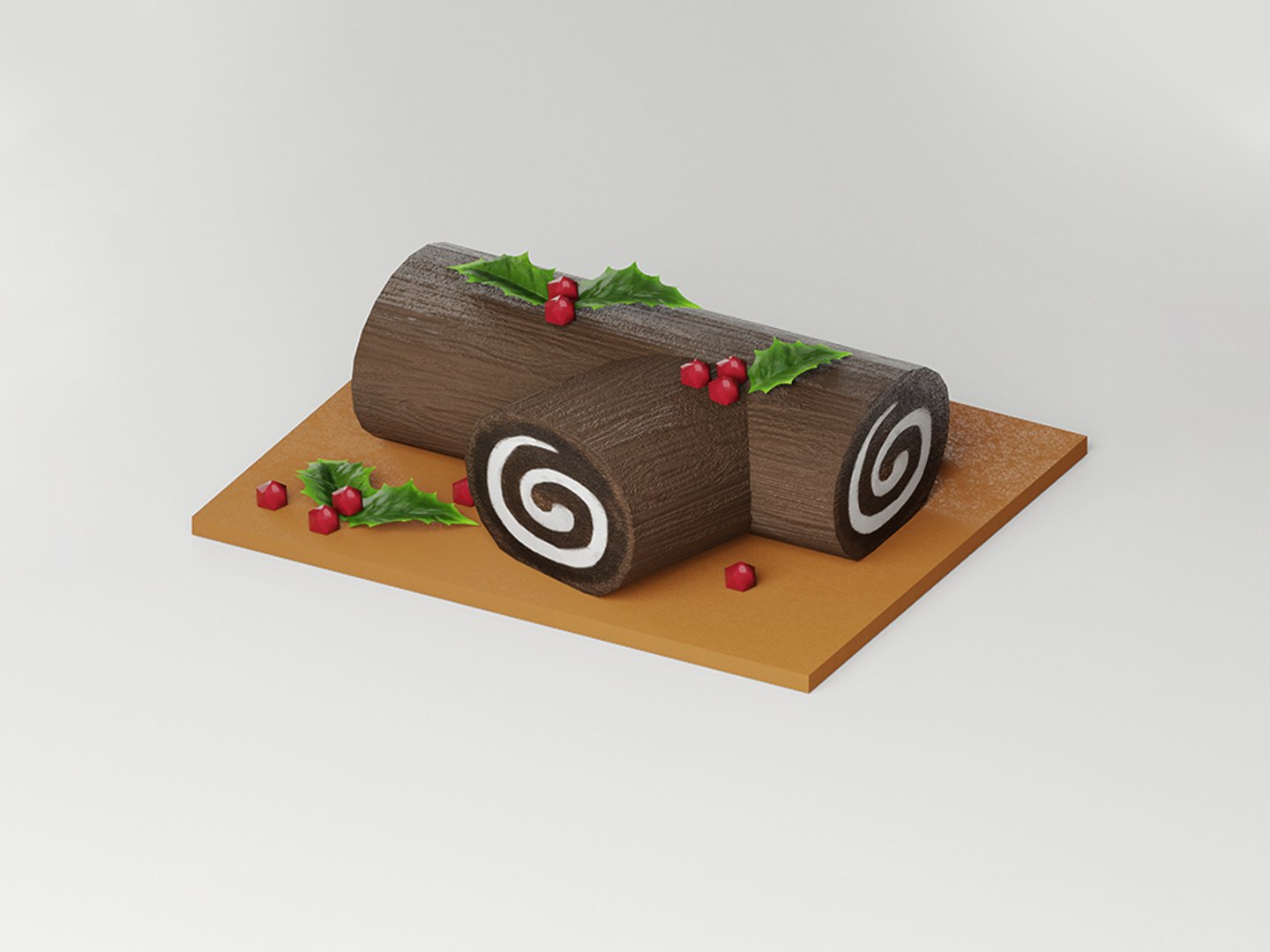 3D log cake - TurboSquid 1483517