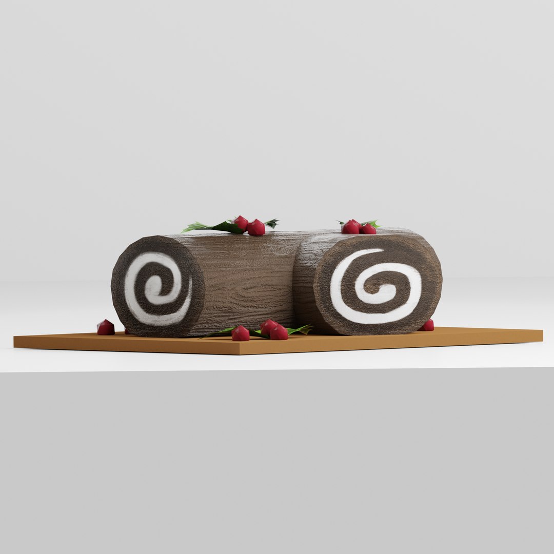 3D log cake - TurboSquid 1483517