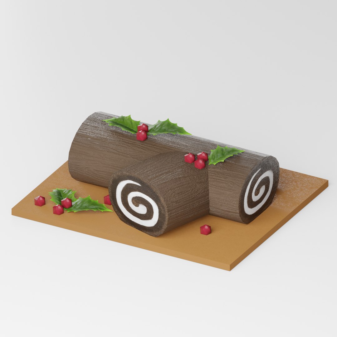 3D log cake - TurboSquid 1483517