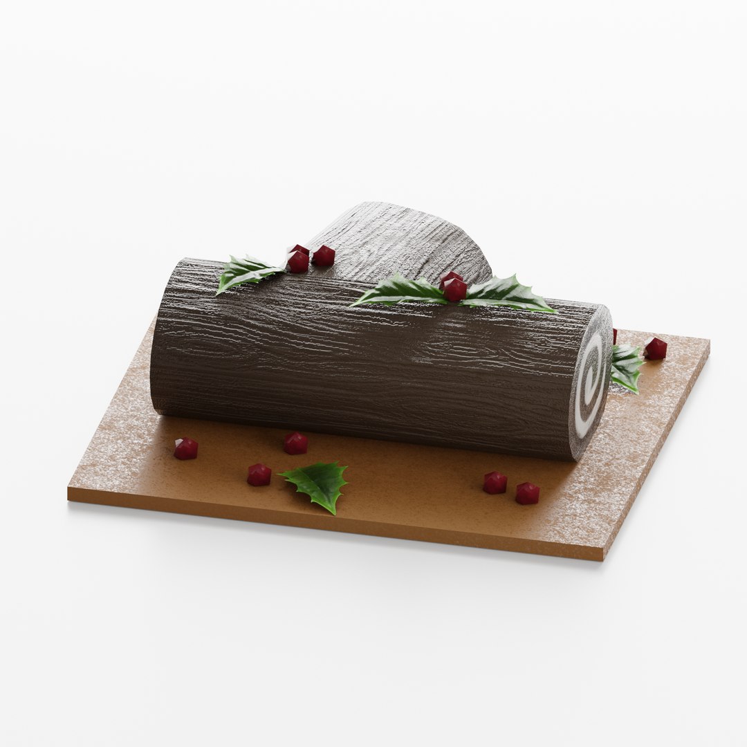 3D log cake - TurboSquid 1483517