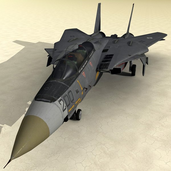 f-14 tomcat low-poly 3d model
