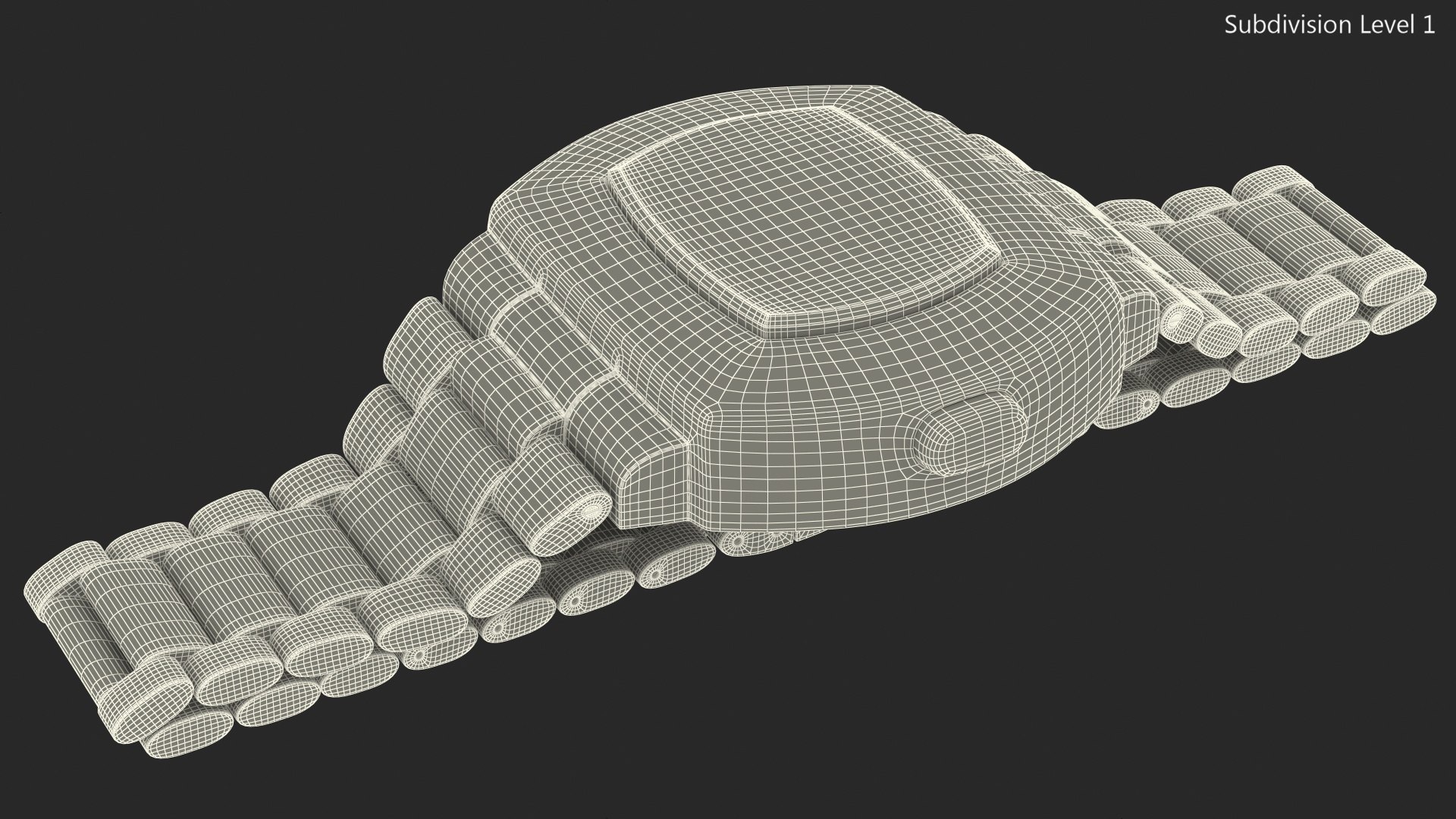 Hamilton PSR 1970 Wrist Watch Lying 3D - TurboSquid 1966516