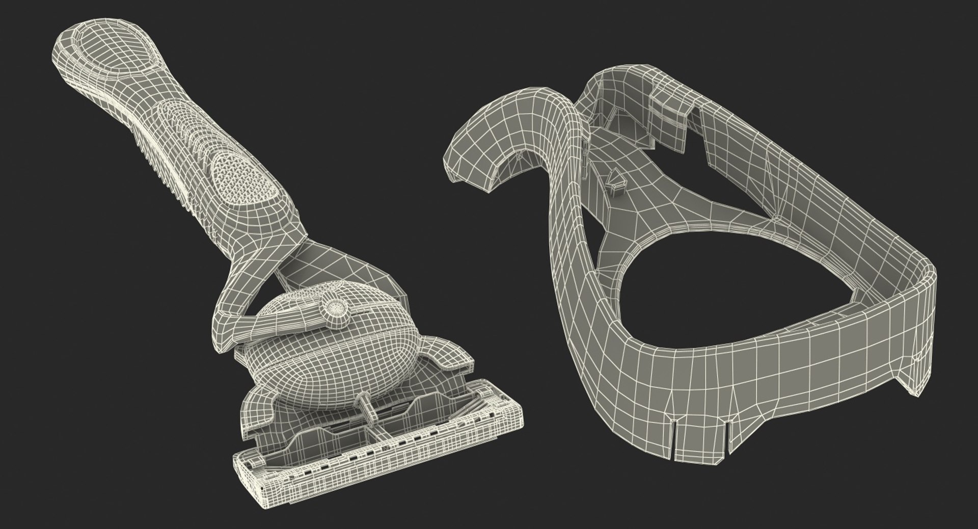 3D Shaving Razor Stand - TurboSquid 1382605