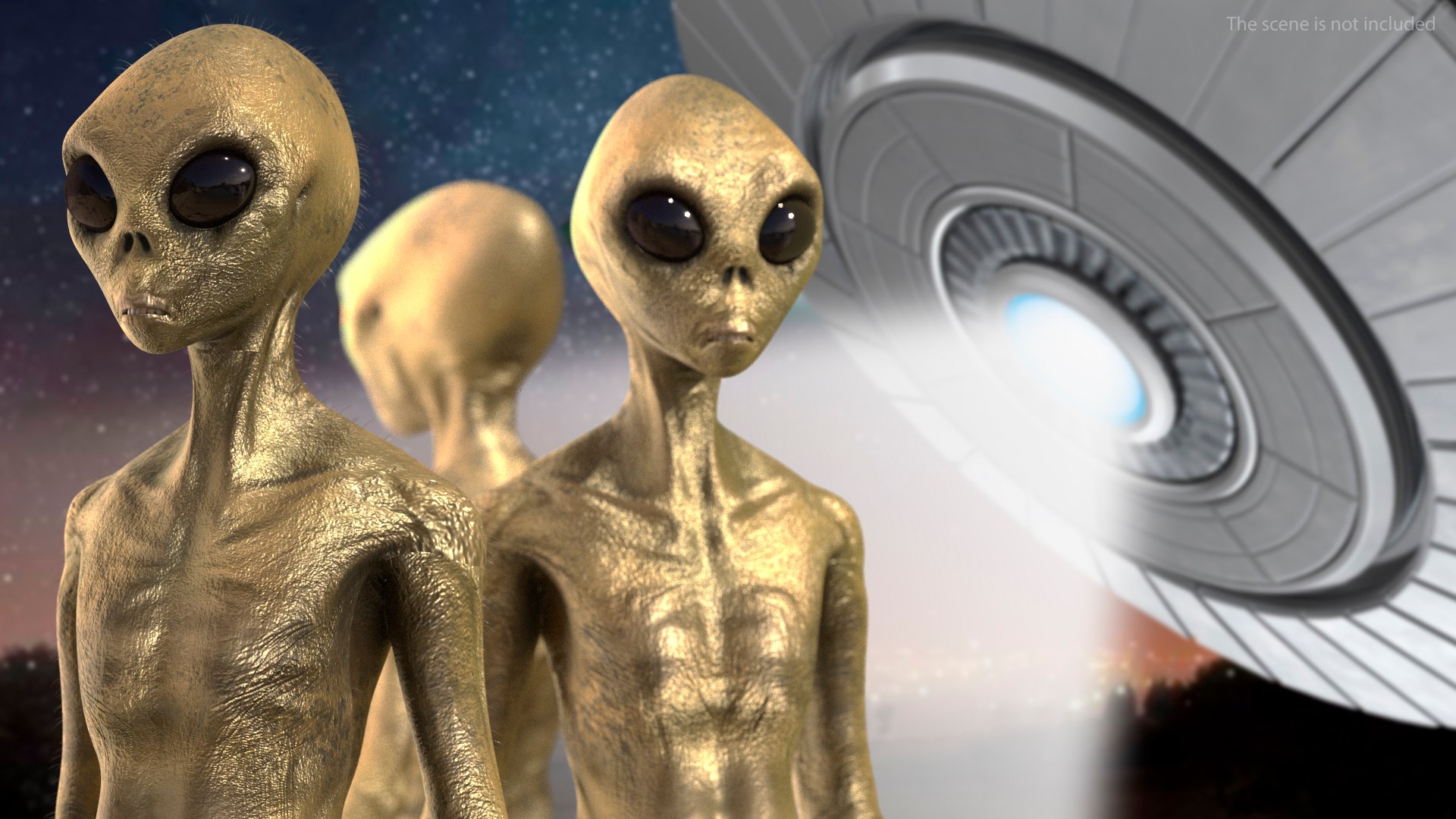 3D Model Humanoid Alien Standing Pose Fur - TurboSquid 1871193