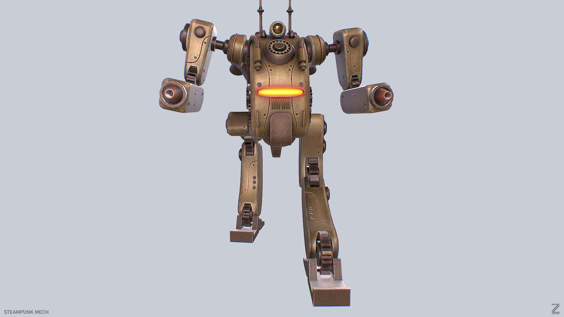 Steampunk Mech 3D Model - TurboSquid 2413289