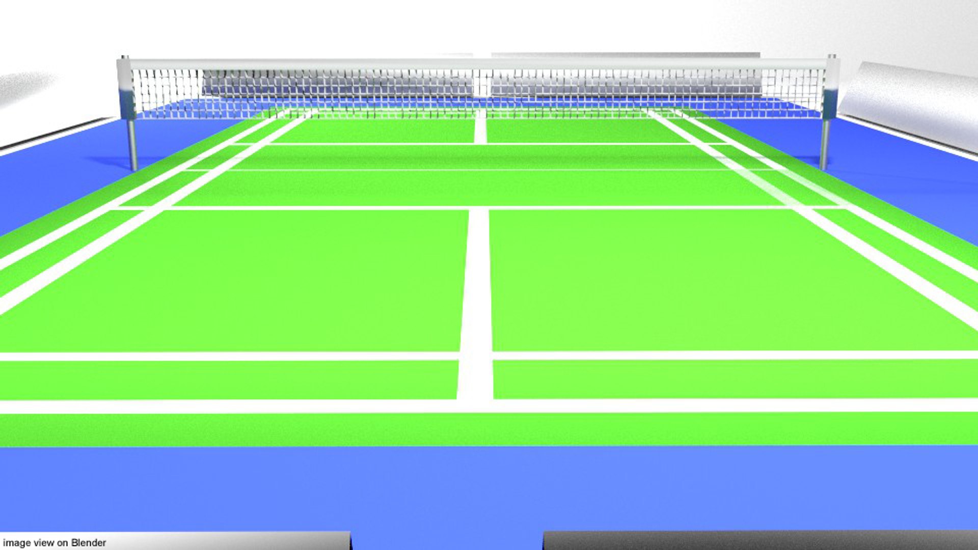 Badminton Court 3D Model - TurboSquid 1249358