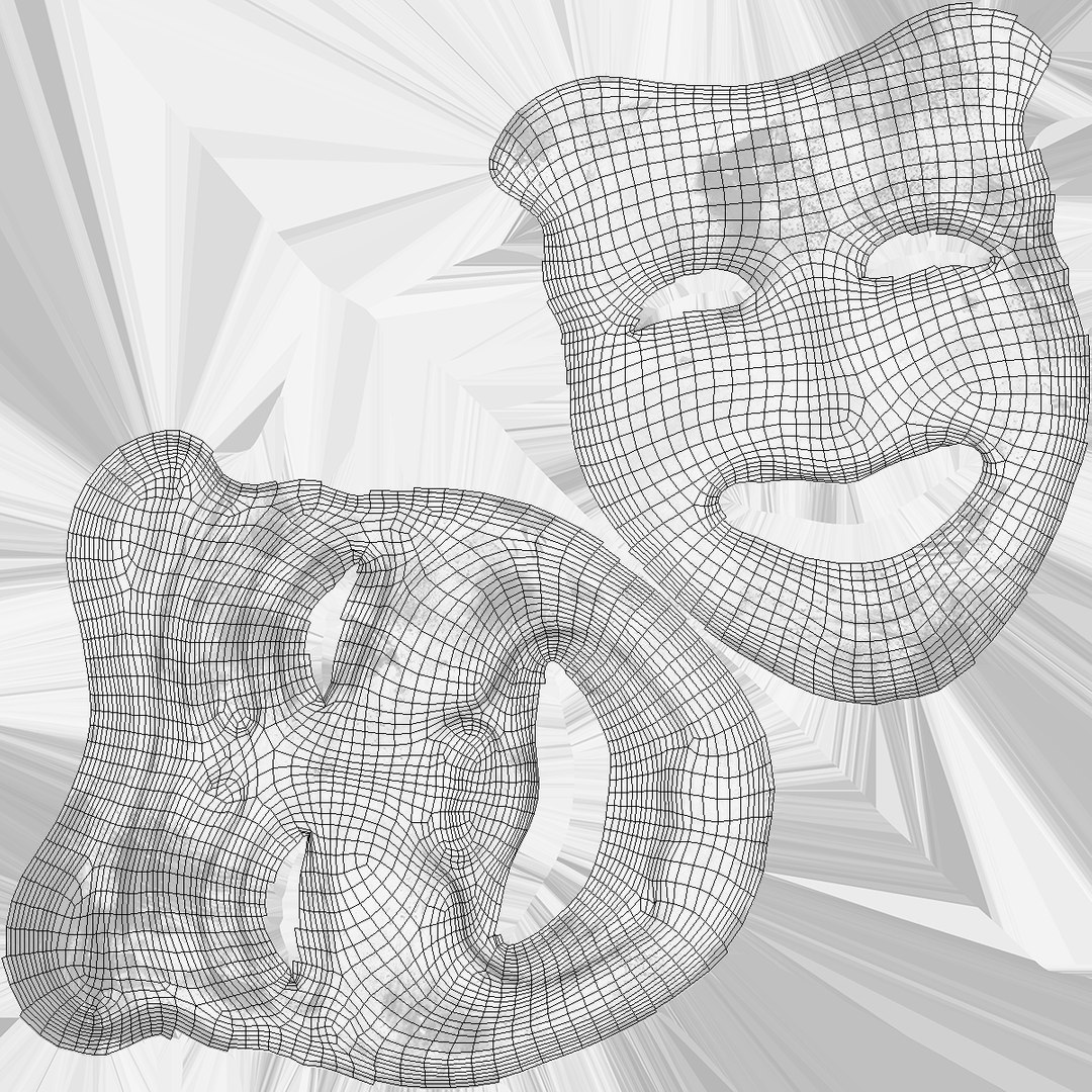 Comedy Theatre Mask Model - TurboSquid 1292010