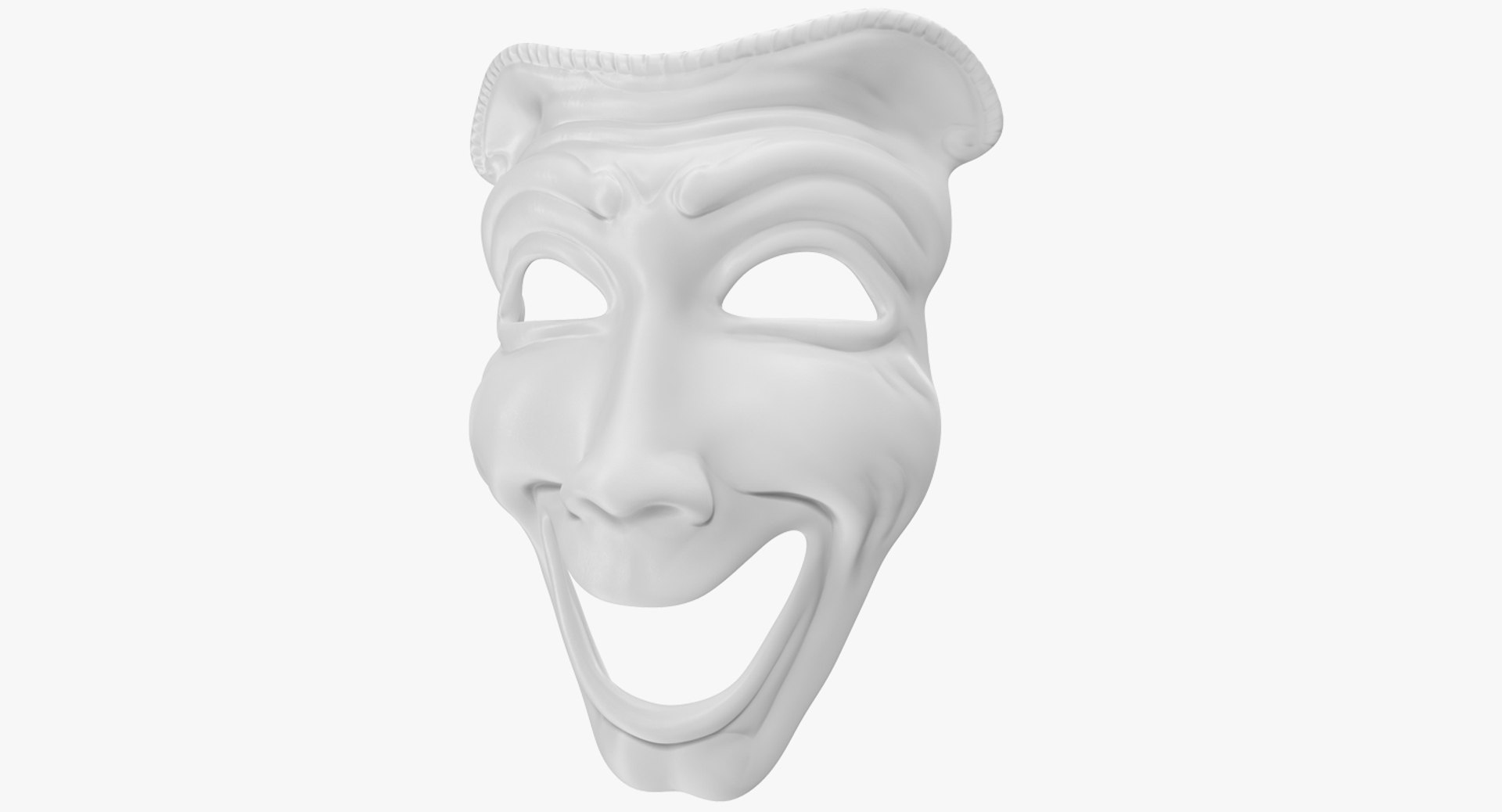 Comedy Theatre Mask Model - TurboSquid 1292010