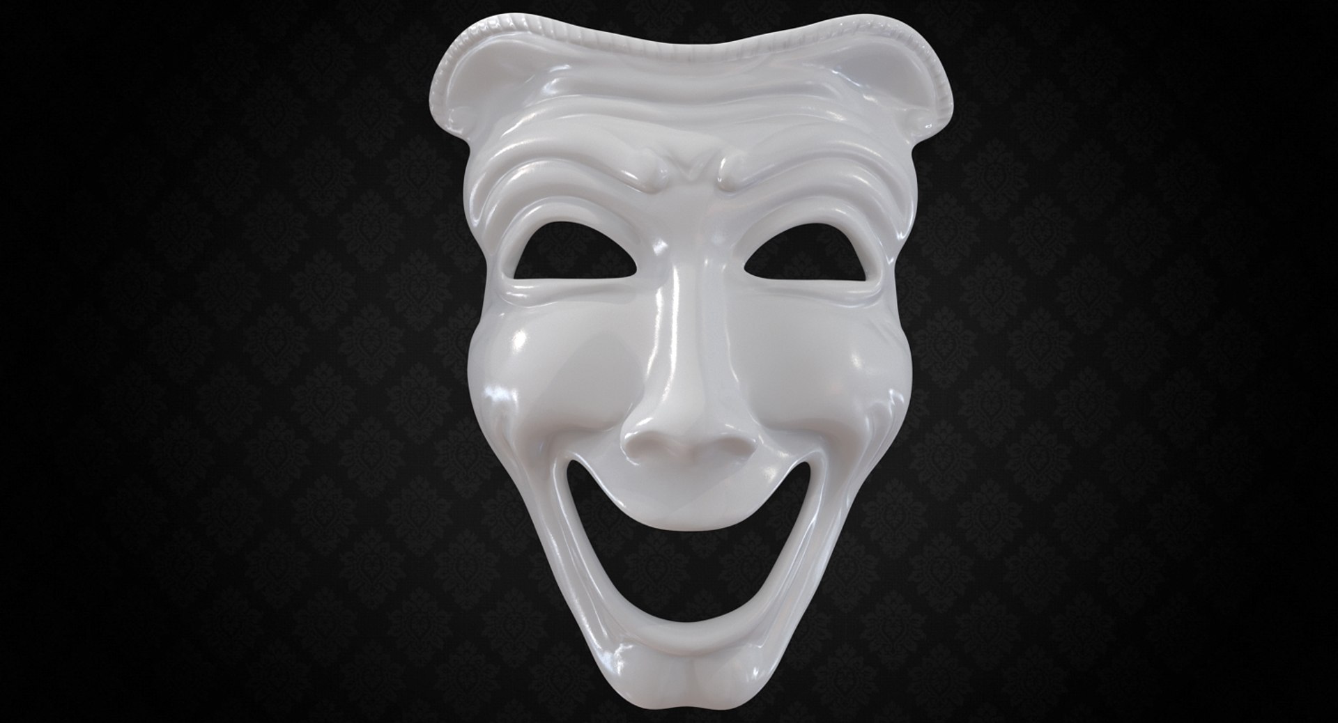 Comedy Theatre Mask Model - TurboSquid 1292010