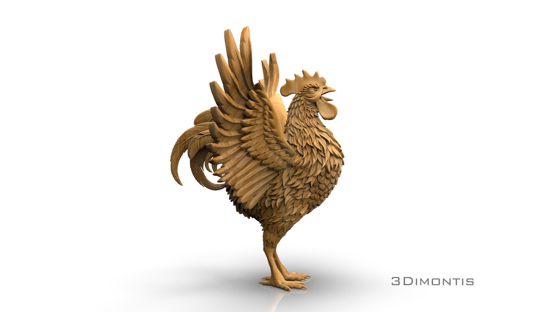 3D Rooster Bird Model - TurboSquid 2407727