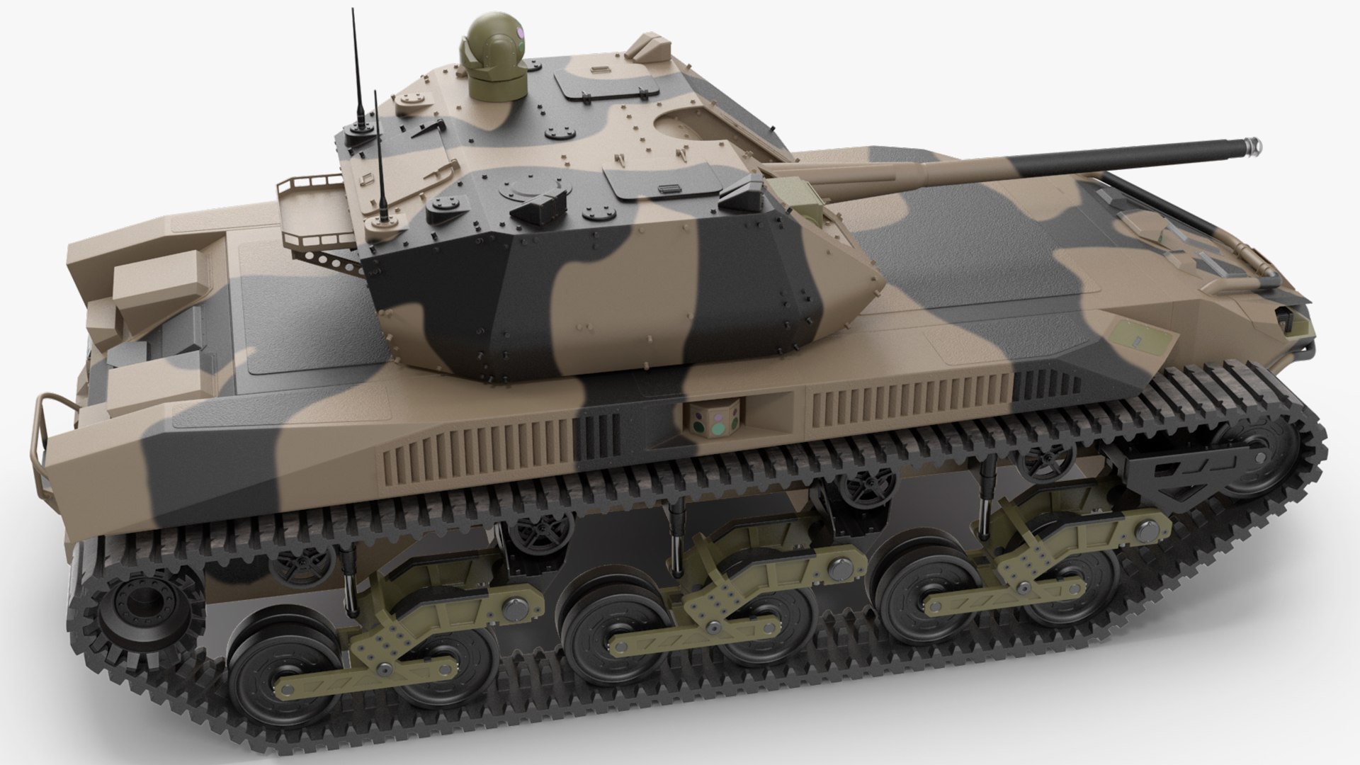 3D Robotic Electric Tank Camo Rigged Model - TurboSquid 1787344