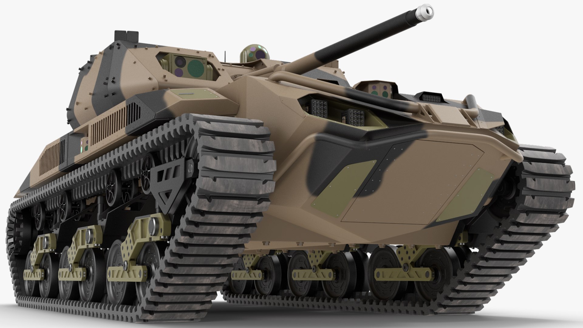 3D Robotic Electric Tank Camo Rigged Model - TurboSquid 1787344