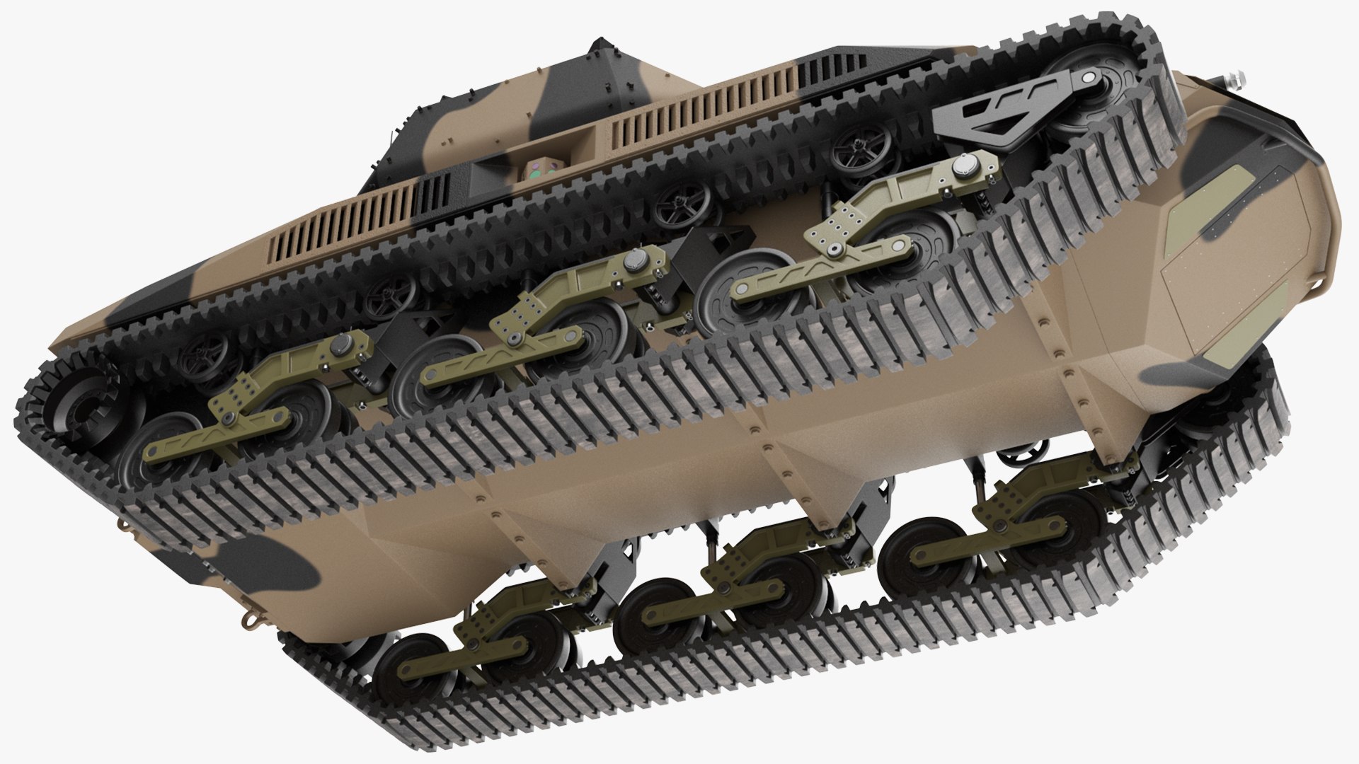 3D Robotic Electric Tank Camo Rigged Model - TurboSquid 1787344