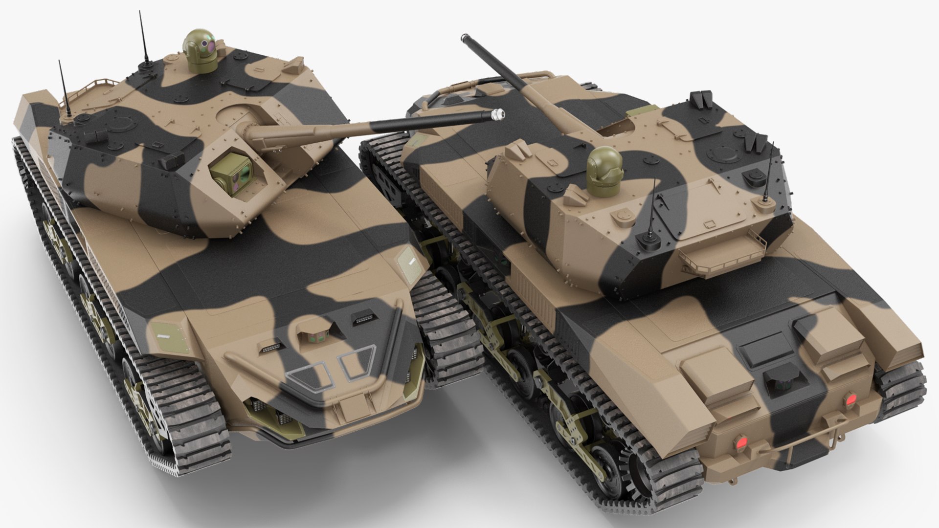 3D Robotic Electric Tank Camo Rigged Model - TurboSquid 1787344