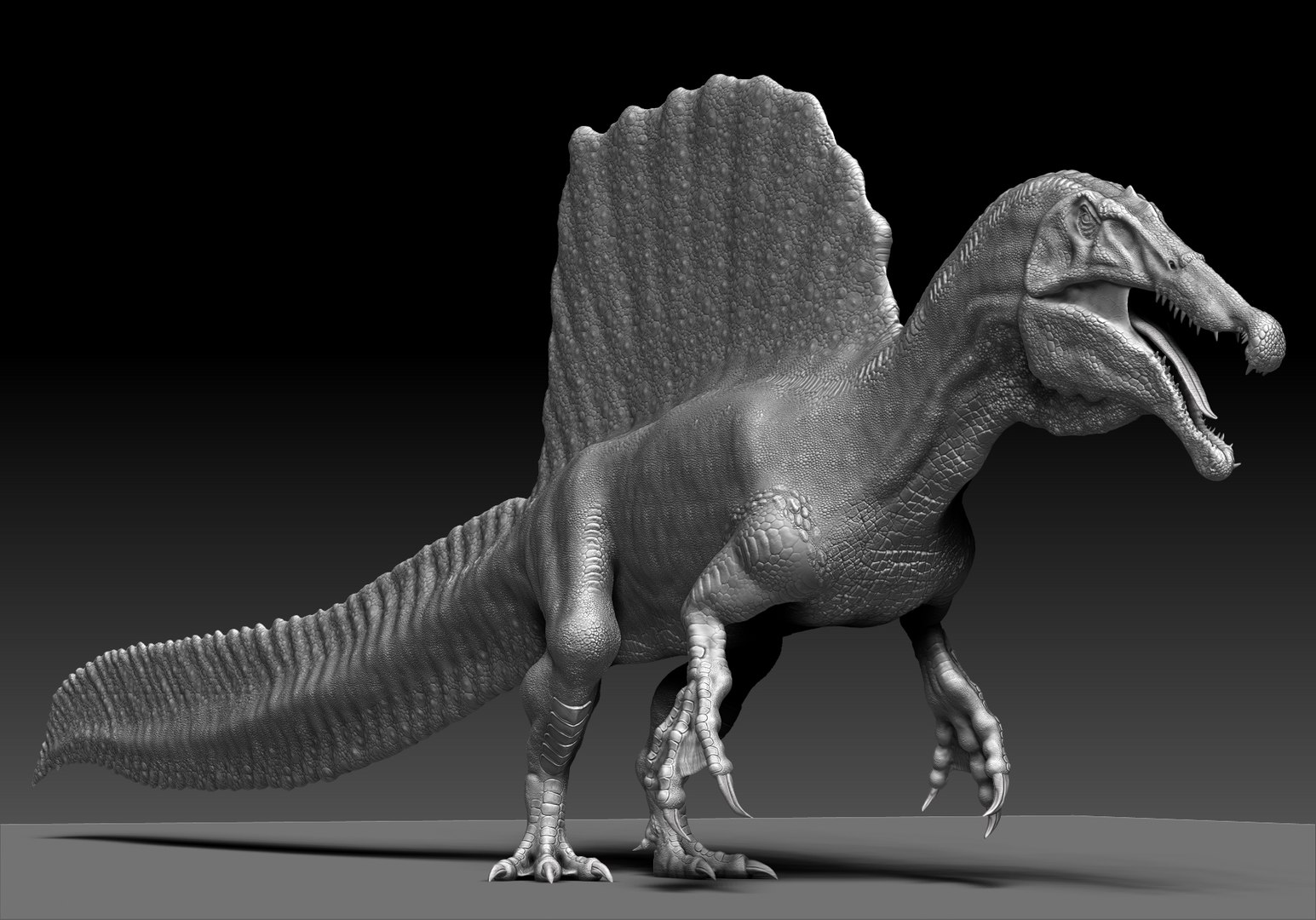 3D Model Spinosaurus Sculpt Project - TurboSquid 1957262