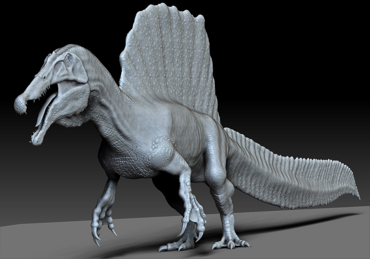 3D Model Spinosaurus Sculpt Project - TurboSquid 1957262