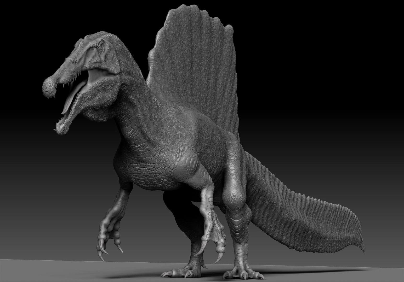 3D Model Spinosaurus Sculpt Project - TurboSquid 1957262