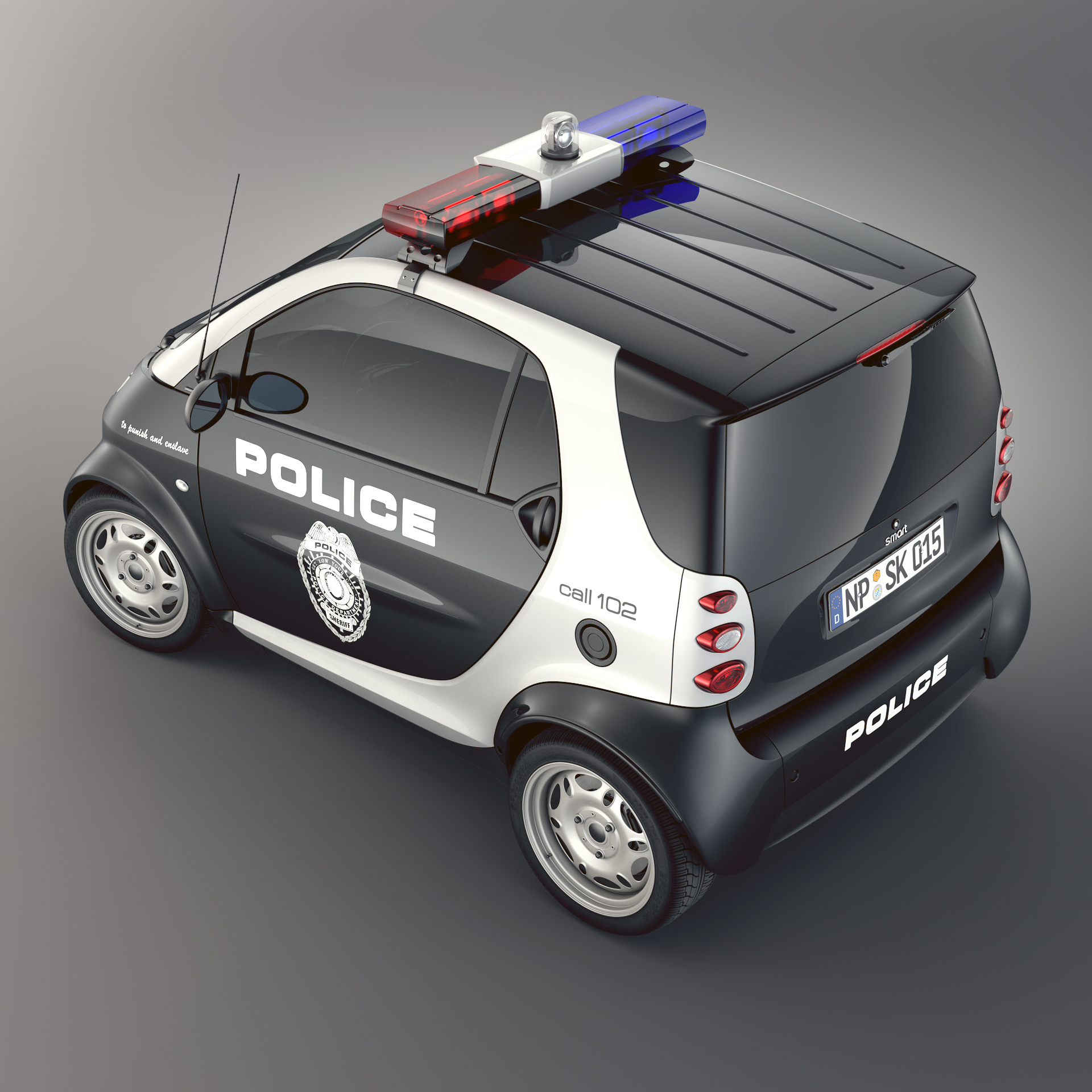 3d model smart fortwo