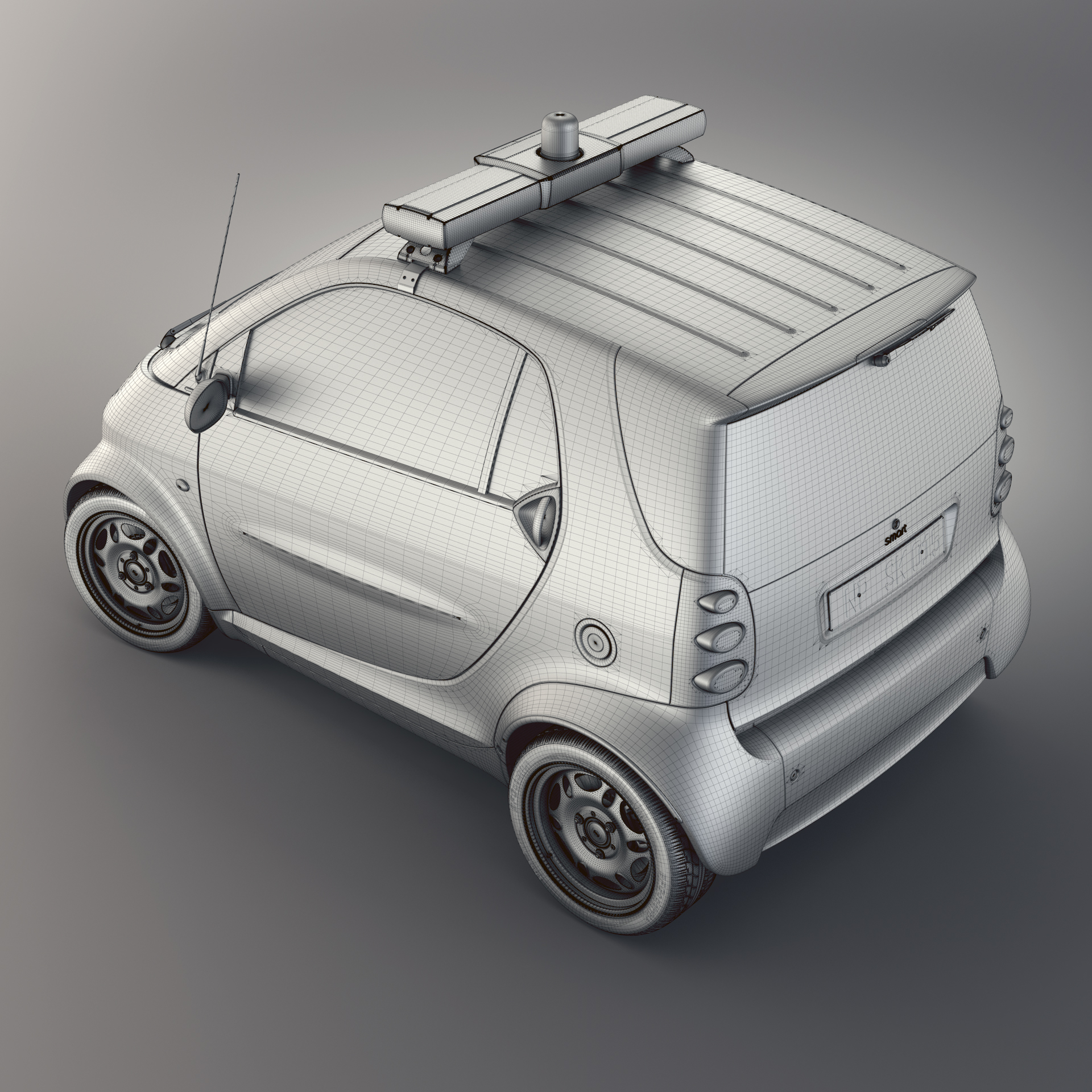3d model smart fortwo