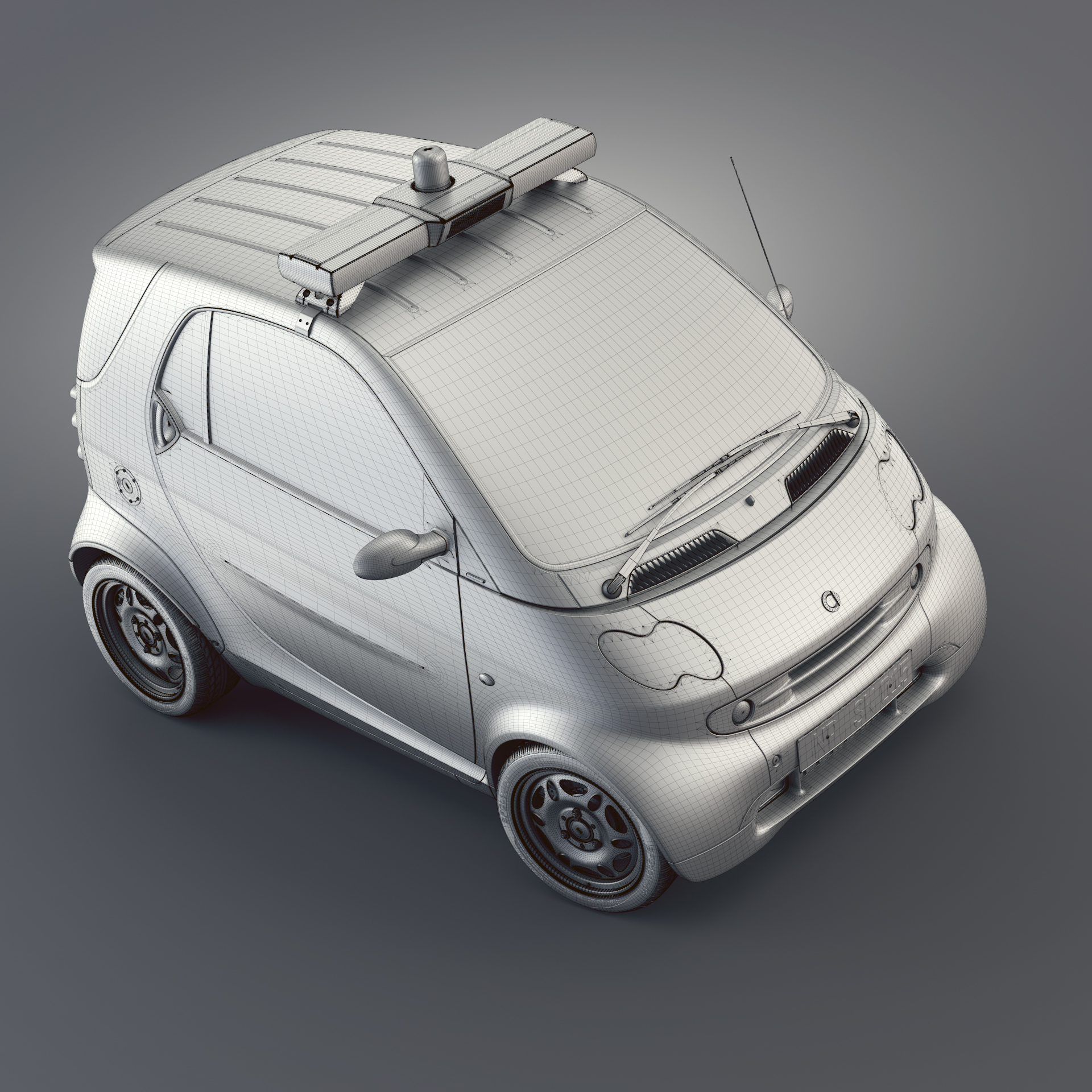 3d model smart fortwo