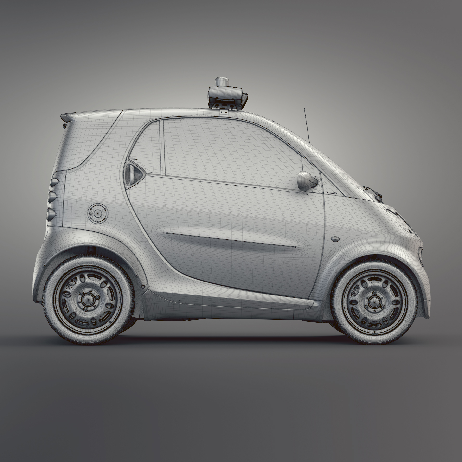3d model smart fortwo