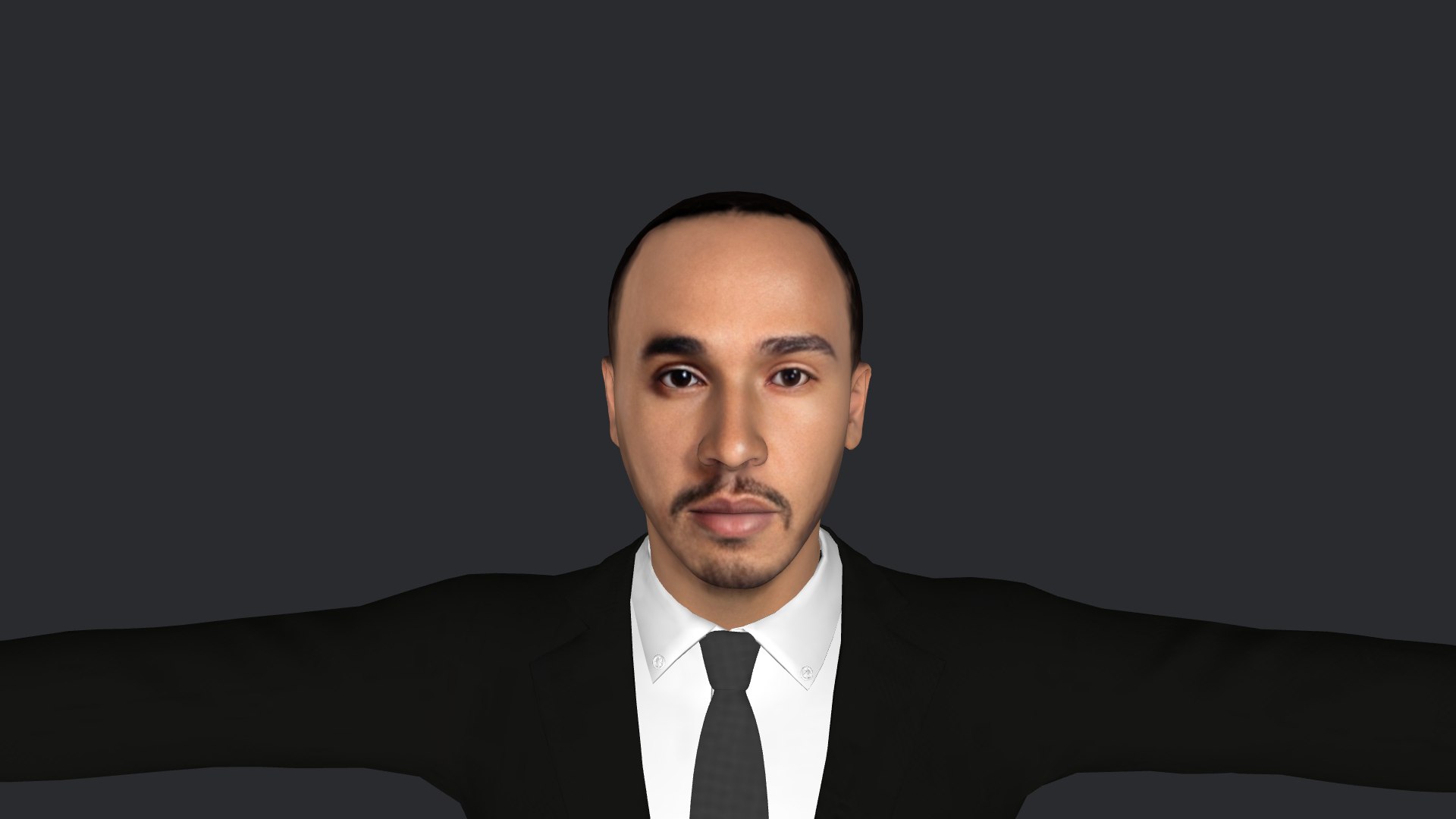 Lewis Hamilton Hyper Realistic Full Body Fully Rigged 3D Character 3D ...