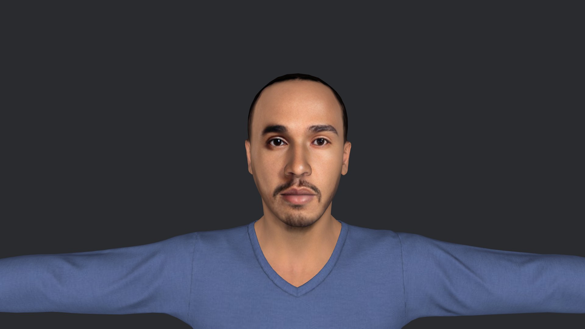 Lewis Hamilton Hyper Realistic Full Body Fully Rigged 3D Character 3D ...