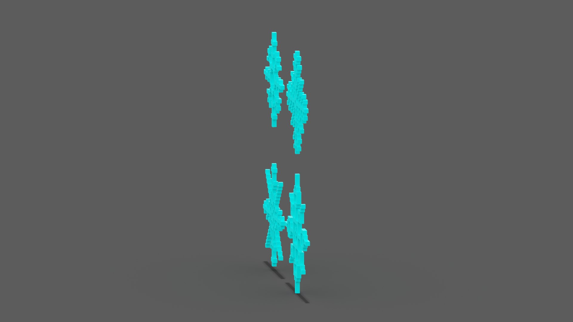 Pixel Snowflake 3D - TurboSquid 2144975