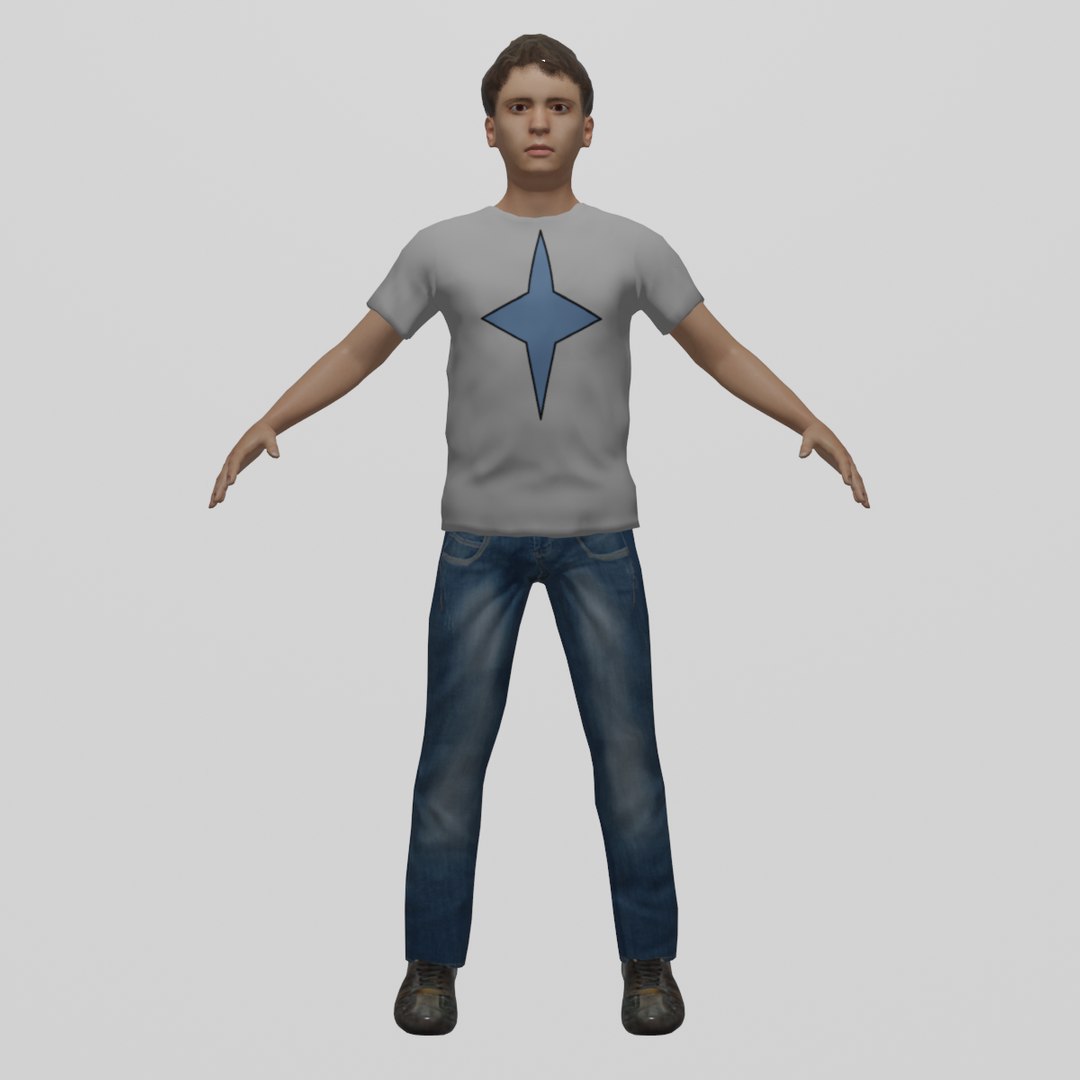 15 Years Old Rigged Young Boy 3D Model - TurboSquid 2301652
