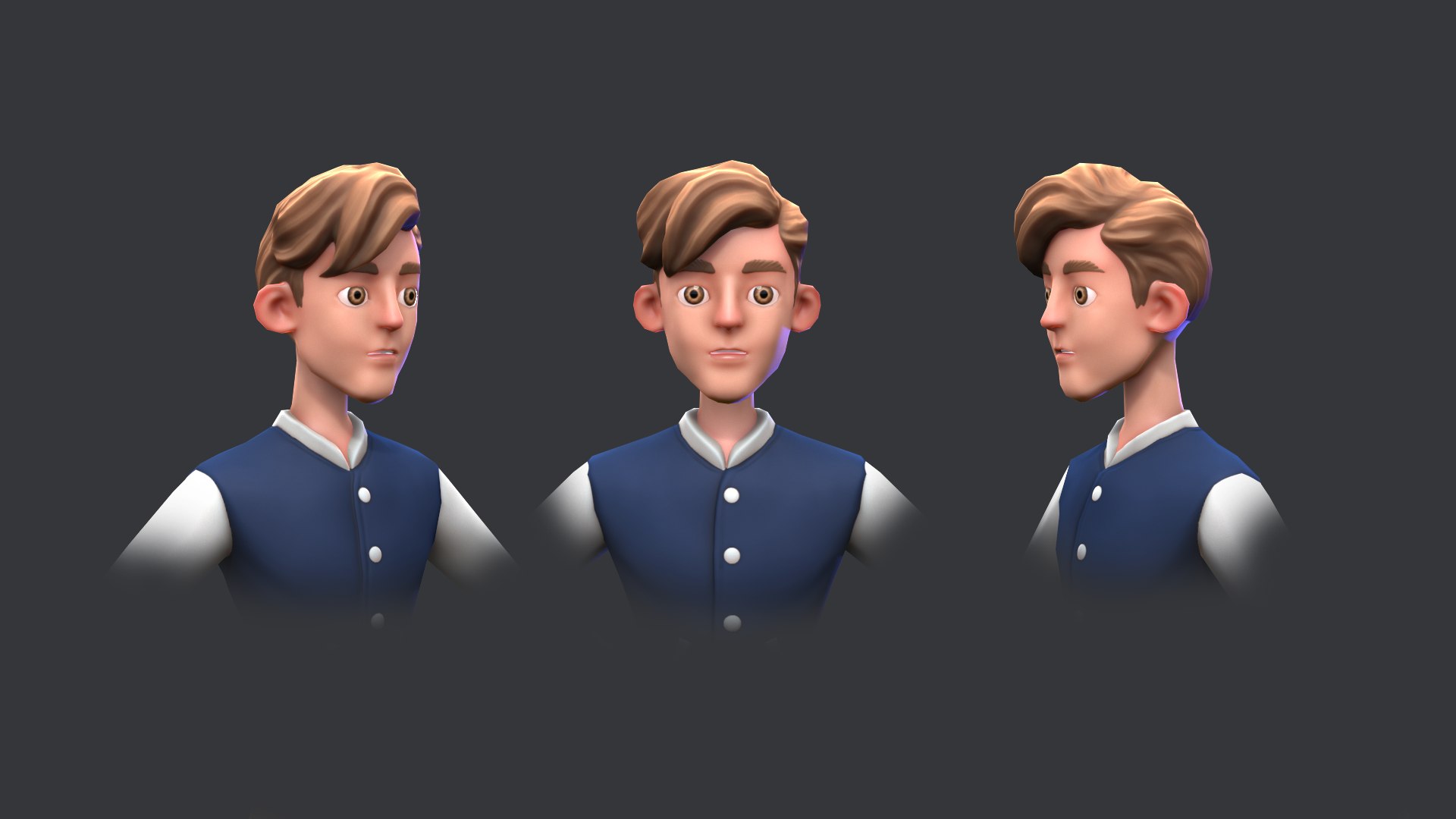 3D Stylized Student Model - TurboSquid 1874250