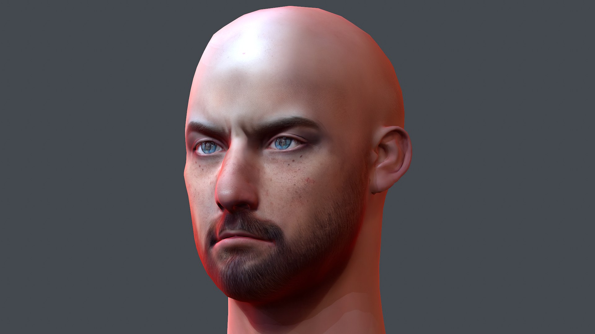 Male head Realistic Perfect Head Low-poly model - TurboSquid 1957161