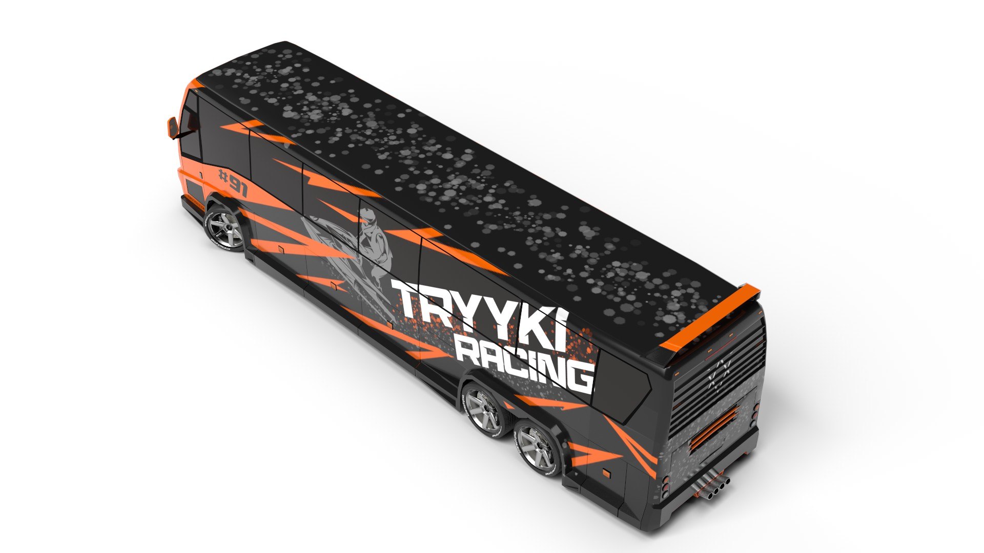 Modified Sports Bus Game Ready 3D Model - TurboSquid 2366891