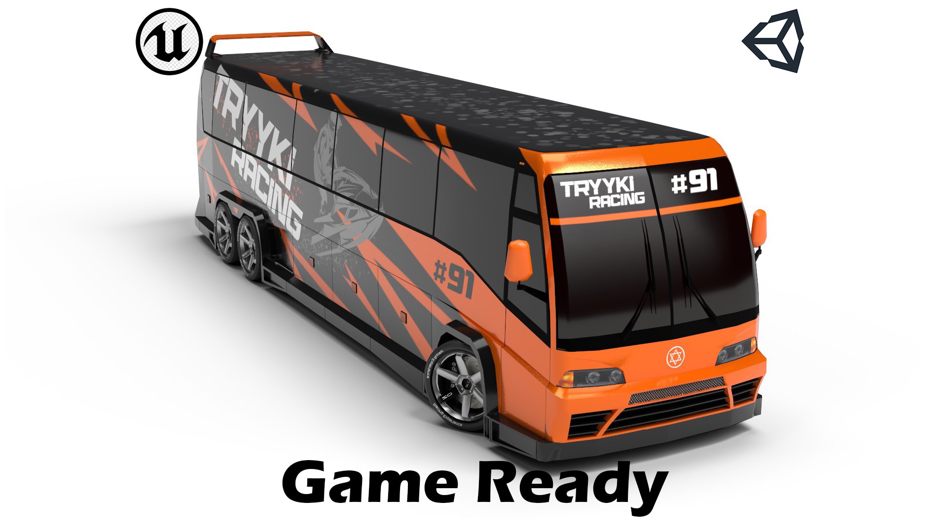 Modified Sports Bus Game Ready 3D Model - TurboSquid 2366891