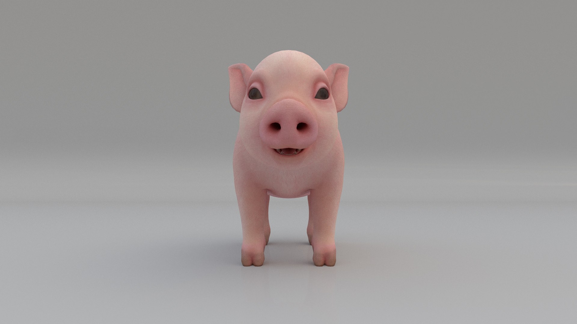 3D Pig Piglet FUR ANIMATED Model - TurboSquid 1962190