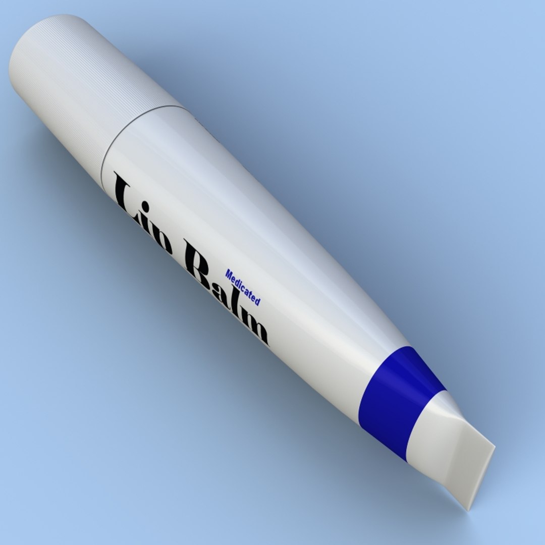 3d lip balm model