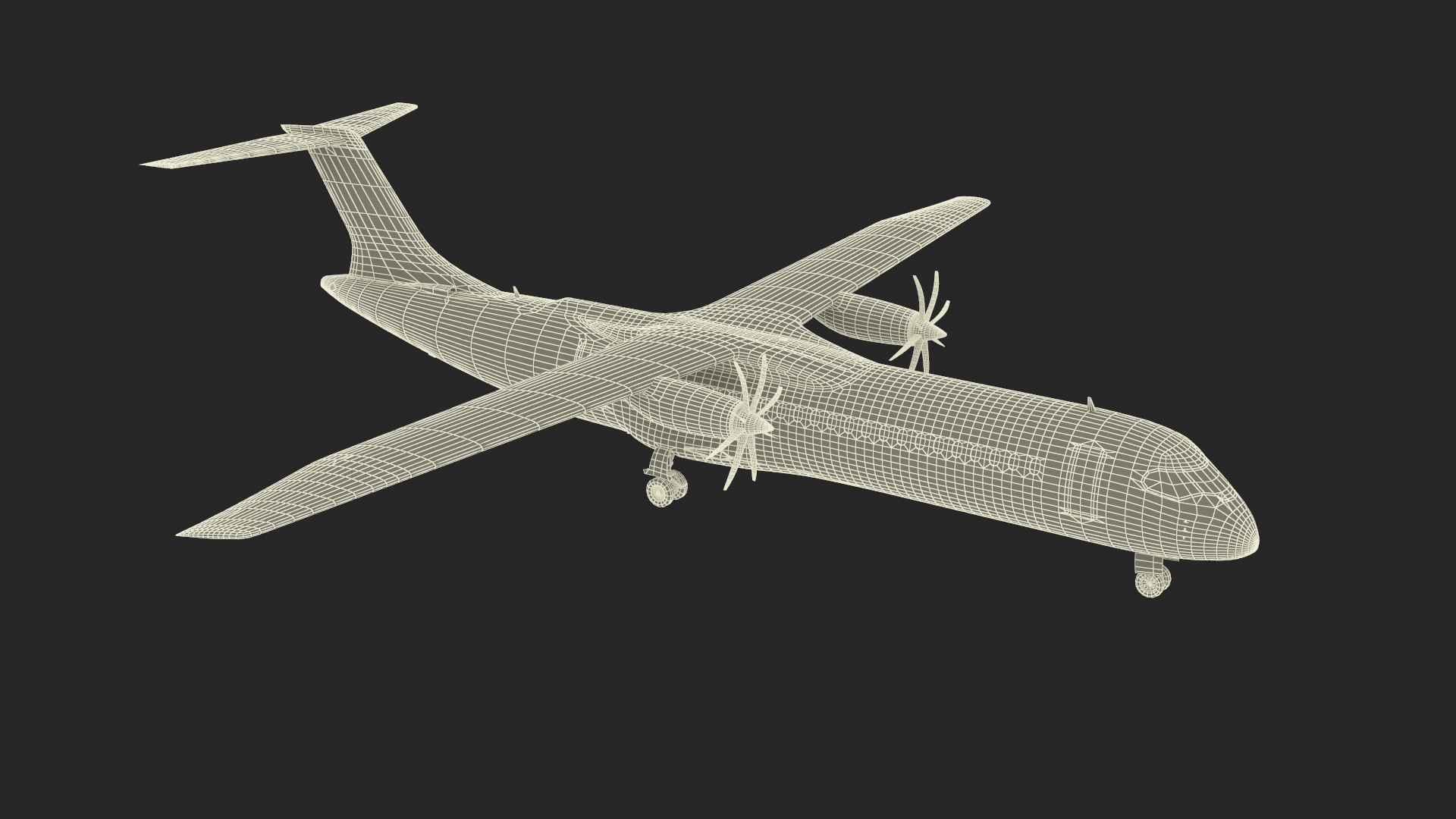 Concept Modern Aircraft Turboprop Rigged 3D Model - TurboSquid 2280299