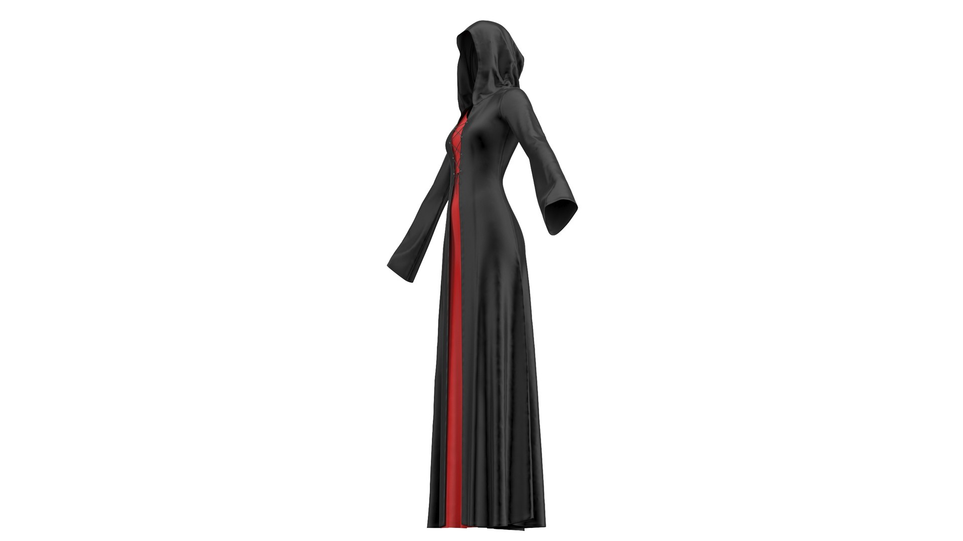 3D Dress with Hood model - TurboSquid 2134155