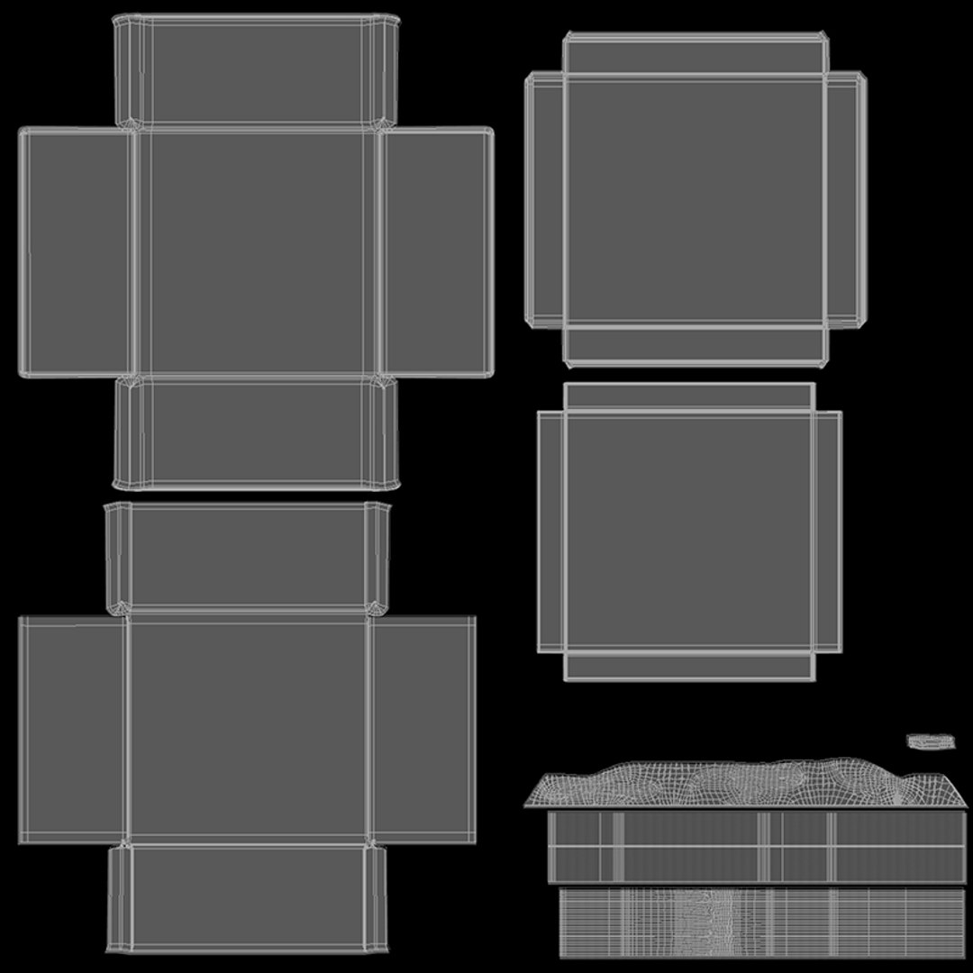 Gift boxes set - 6 box shapes 3D model - TurboSquid 1895670