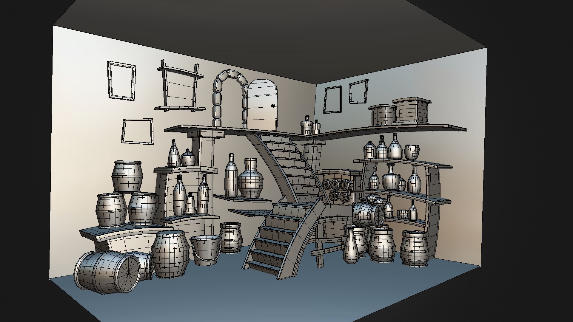 Cartoon Zoom Basement DM 3D Model - TurboSquid 2136641